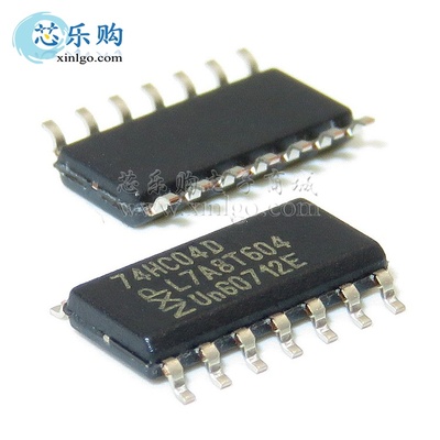 74HC04 74HC04D SOP14 贴片 NXP 六反相驱动器 逻辑芯片 原装进口