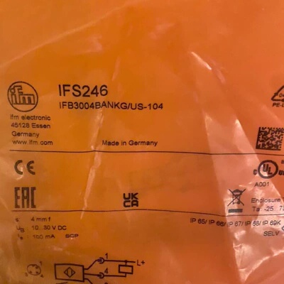 议价IFM易福门IFS246接近开关传感器型号I