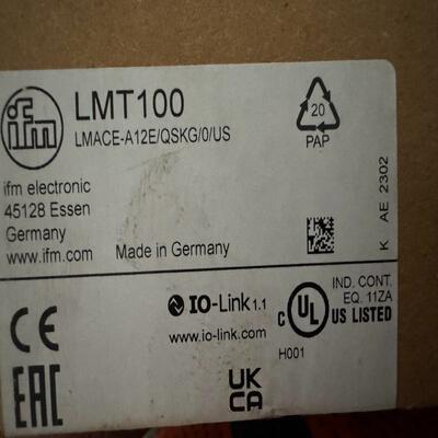 易福门ifm LMT100液位传感器型号LMACE-A 议价