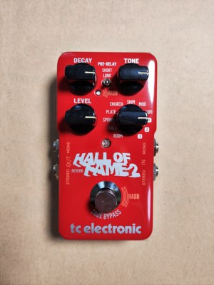 TC HALL OF FAME 2 REVERB单块效果器立体声混响民谣吉他贝司贝斯