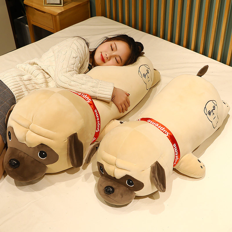 丑萌沙皮狗毛绒玩具公仔小狗狗布娃娃巴哥犬玩偶大抱枕巴扎黑礼物_虎窝淘