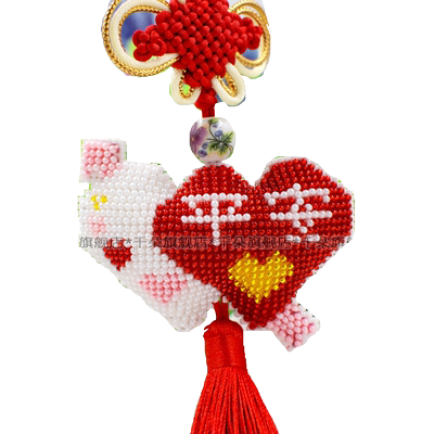 千朵车饰心相悦爱人十字绣套件