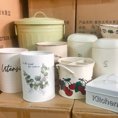 2件包邮铁制收纳盒北欧复古风