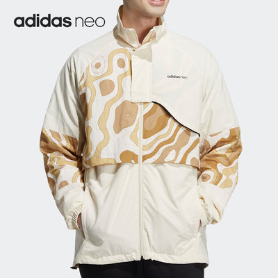 阿迪达斯新款男子运动立领夹克