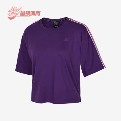 Skechers/斯凯奇正品春夏新款女短款落肩休闲圆领T恤P122W024