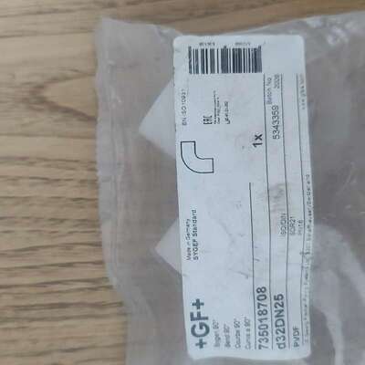+GF+ PVDF 90度弯头，型号d32DN25，德国原装--议价商品