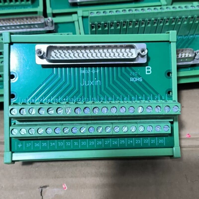 HD-LINK DB37-D-F串口转接板，绿色导轨式中继端--议价商品