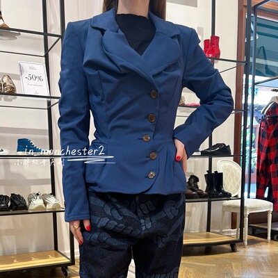VIVIENNE WESTWOOD西太后经典土星DRUNKEN醉汉西装修身外套女正品