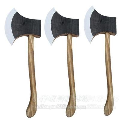 万圣节木制斧头道具舞台