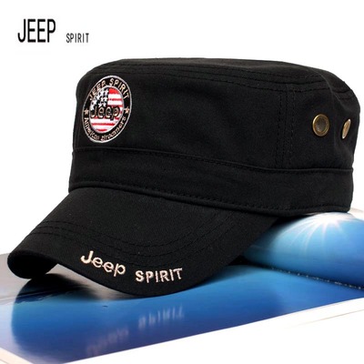 jeep平顶帽黑色吉普正品中年青年