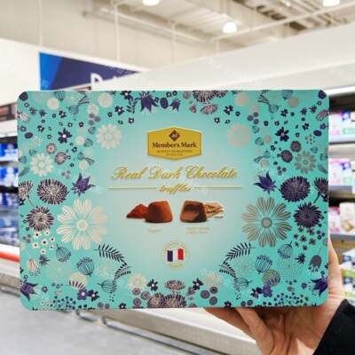 山姆代购正品Member's Mark 松露形黑巧克力混合口味礼盒休闲零食