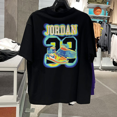 JORDAN耐克男子透气印花短袖T恤