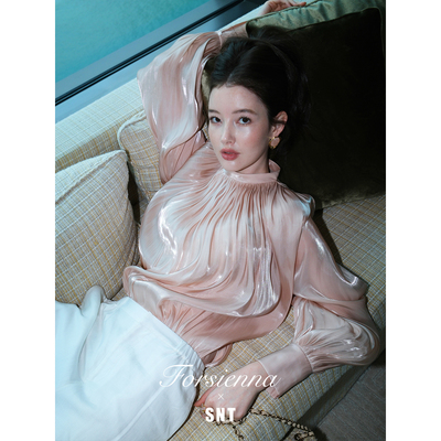 【温柔的野心】日本进口面料水光粉衬衣/短裙