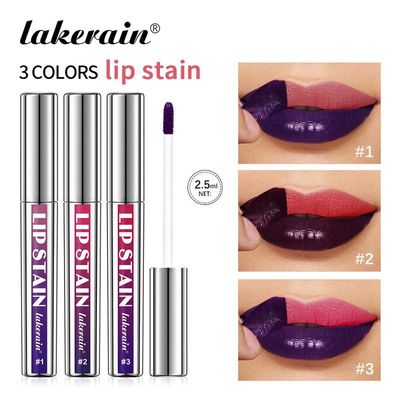 lakerain银管撕拉唇彩丝绒哑光唇釉持色易上色速干款撕拉唇彩跨境
