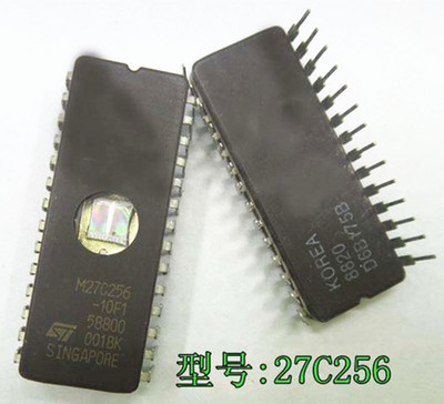 M27C256B-10F1 全新原装EPROM老式存储器 直插CDIP-28