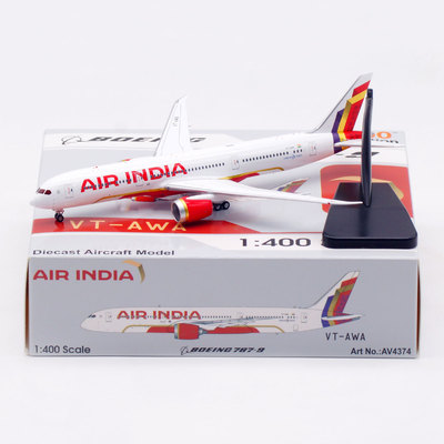 印度航空飞机模型合金波音B787-9