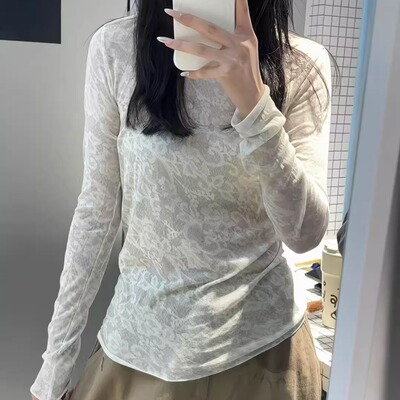 MACQNF正品2025秋新款时尚百搭休闲扎染印花薄款防晒打底MQ22192