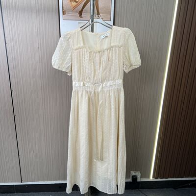 1103撤柜AL法式气质新款短袖夏季连衣裙时尚减龄显瘦收腰裙子