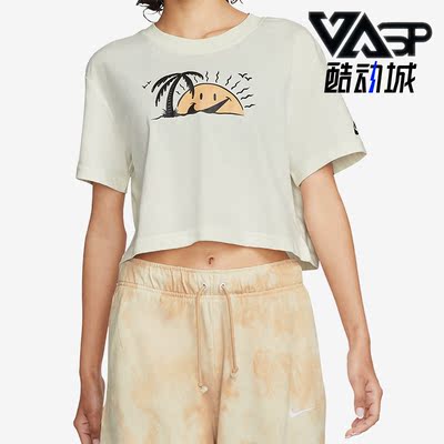 耐克夏季女子运动透气休闲短袖