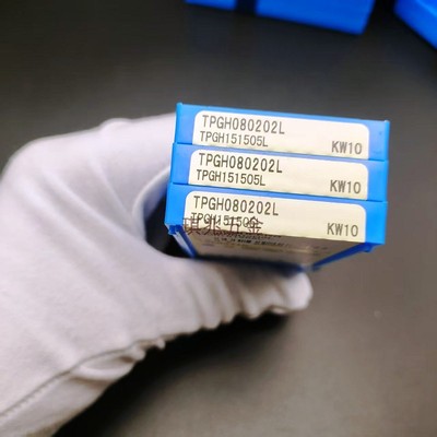 日本进口三角车刀片铜铝镗孔刀粒 TPGH080202L KW10