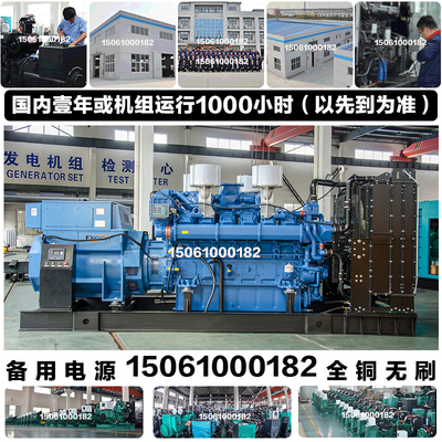 玉柴10500V高压 1800KW发电机组 2250KVA 2206KW YC16VC3000-D31