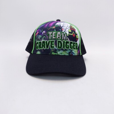 Monster Jam TEAM GRAVE DIGGER 美国怪物卡车司机帽赛车货车帽
