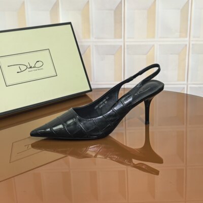 6346/6cm石头纹清仓撤柜断码处理胎牛性感尖头细跟浅口女士高跟鞋