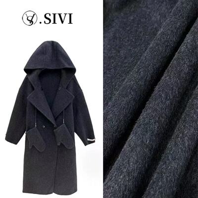 熙薇【松风入怀】2025秋季新款时尚高端长款羊毛大衣外套H5580