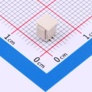HCZZ0039-2 线对板/线对线连接器 针座 1mm 1x2P 立贴 SH1.0-2P立