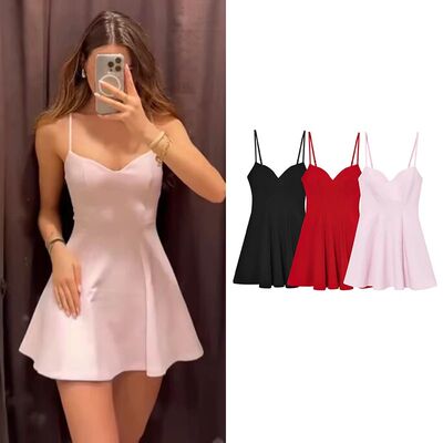 Dresses Summer Women's 2026 New Chic Slim Tube Top Elegant M