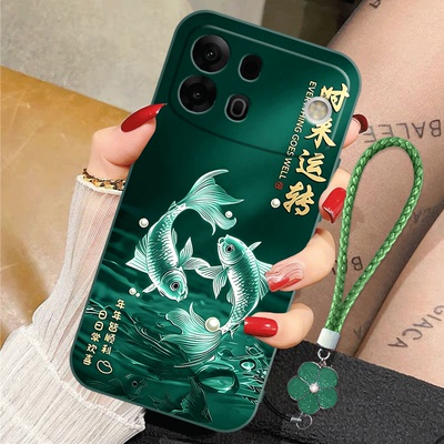 适用oppoA7promax手机壳A6i+新款a6gt保护套A65G高颜值a6x外壳oppoa6spro男女opopa6plus全包边运转锦鲤