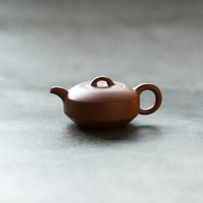 扁石 | 实力派陶手王逸飞全手工制作 高品级红皮龙 180ml