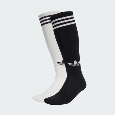 adidas三叶草长筒运动袜两双装