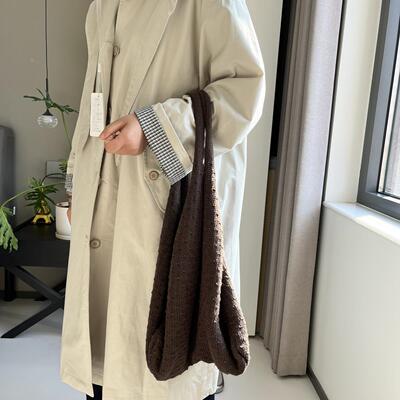 tavi韩系日系英伦风中长款风衣女