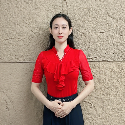欢舞阁摩登舞吉特巴时尚气质女士V领百搭短袖舞衣舞蹈服A0929