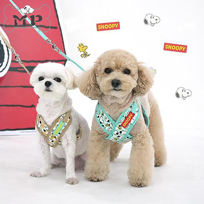 韩代宠物史努比胸背牵引绳套装
