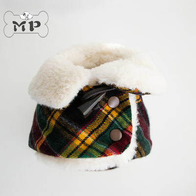 韩代宠物秋冬加绒胸背马甲外套