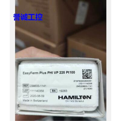 EasyFerm pius PHI VP 225 PT100 Hamilton哈美顿电极238633-1141
