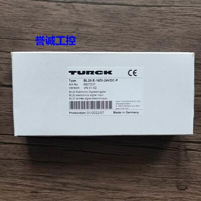 全新原装 图尔克 BL20-E-16DI-24VDC-P总线模块 6827231 现货议价