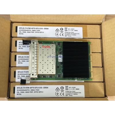 现货供应INTEL E810-XXVDA4OCPV3, OCP 3.0 AIOM 4口网卡 防伪RDM