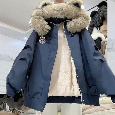 小熊棉服女款冬季2025新