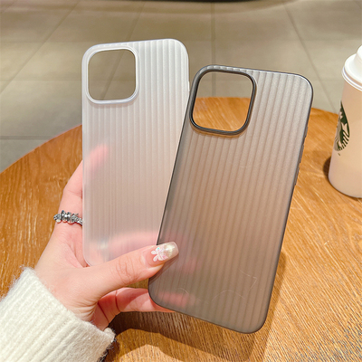 适用三星GalaxyS25/S24/S23/+/Ultra手机壳三星s24保护套新款全包防摔s25高级感+瓦楞条纹s25+外壳磨砂透明男