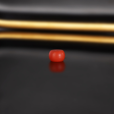 天然保山南红散珠隔珠 777号 直径8.1x5.2mm 毕业级单珠配珠散珠