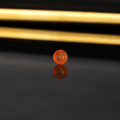 天然保山河湾冰红隔珠散珠 5x3mm 3259号 大孔精工南红隔片配珠