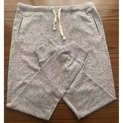 美国进口拉丝针织慢跑男女长绒裤