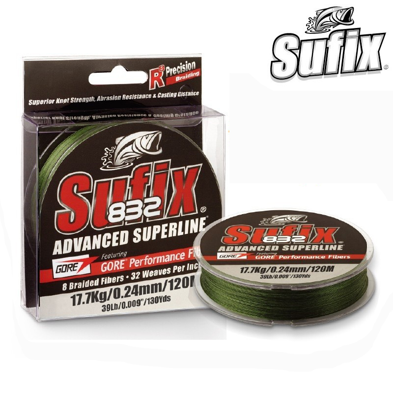 Sufix梭飞士832超级大马力线PE线8股编织线进口路亚线120米250米_虎窝淘