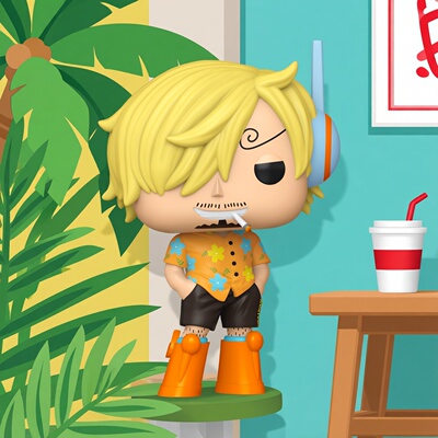 Funko POP海贼王弹头岛One Piece路飞山治罗宾布鲁克索隆雷利手办