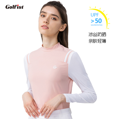 高尔夫女士长袖冰丝袖透气舒适