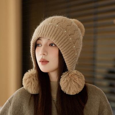 东北哈尔滨雪乡长白山防寒帽子