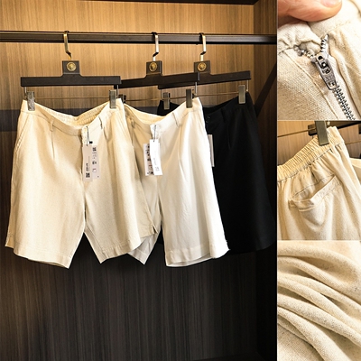 走欧美单79欧【棉麻混纺】短裤